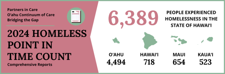 2024 Homeless Point in Time Counts – Hawai'i Health Data Warehouse